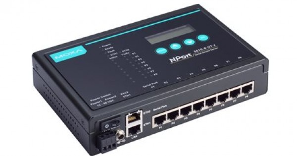MOXA NPort 5610-8-DT-J w/o Adaptor Serial to Ethernet Device Server ...