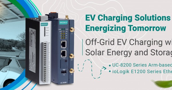 Off-Grid EV Charging with Solar Power | Moxa Industrial Computing solutions