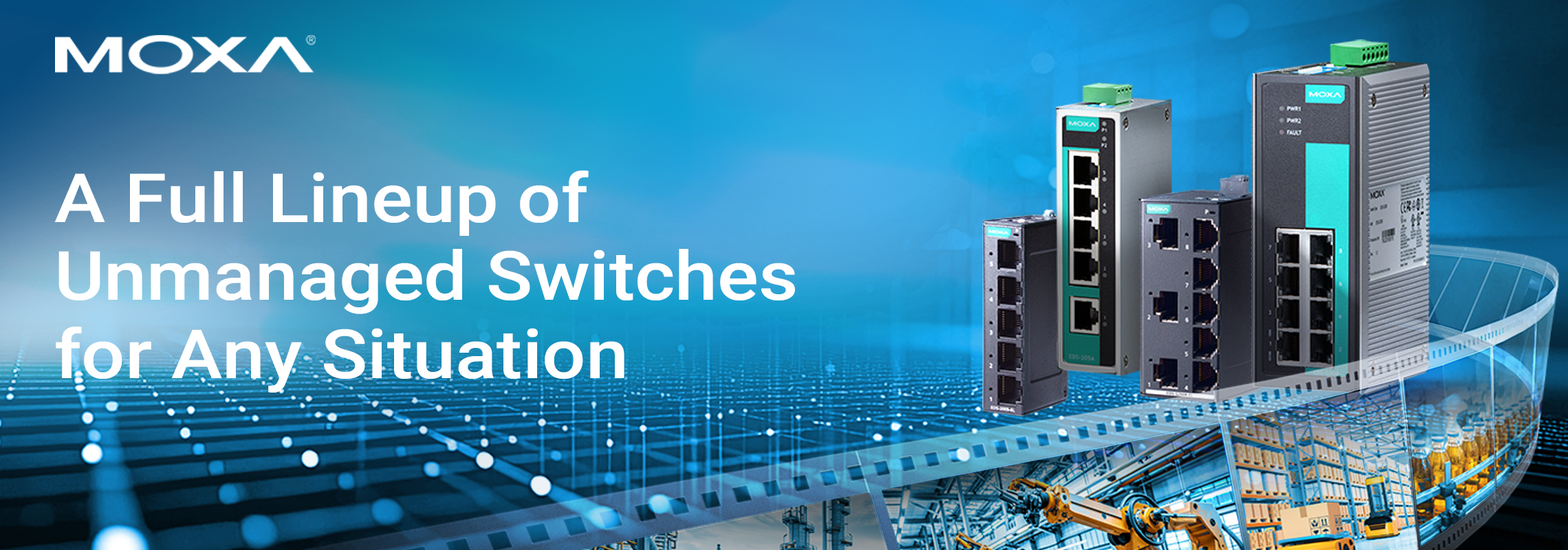 Moxa Rugged Unmanaged Ethernet Switches| Reliable & Compact Ethernet ...